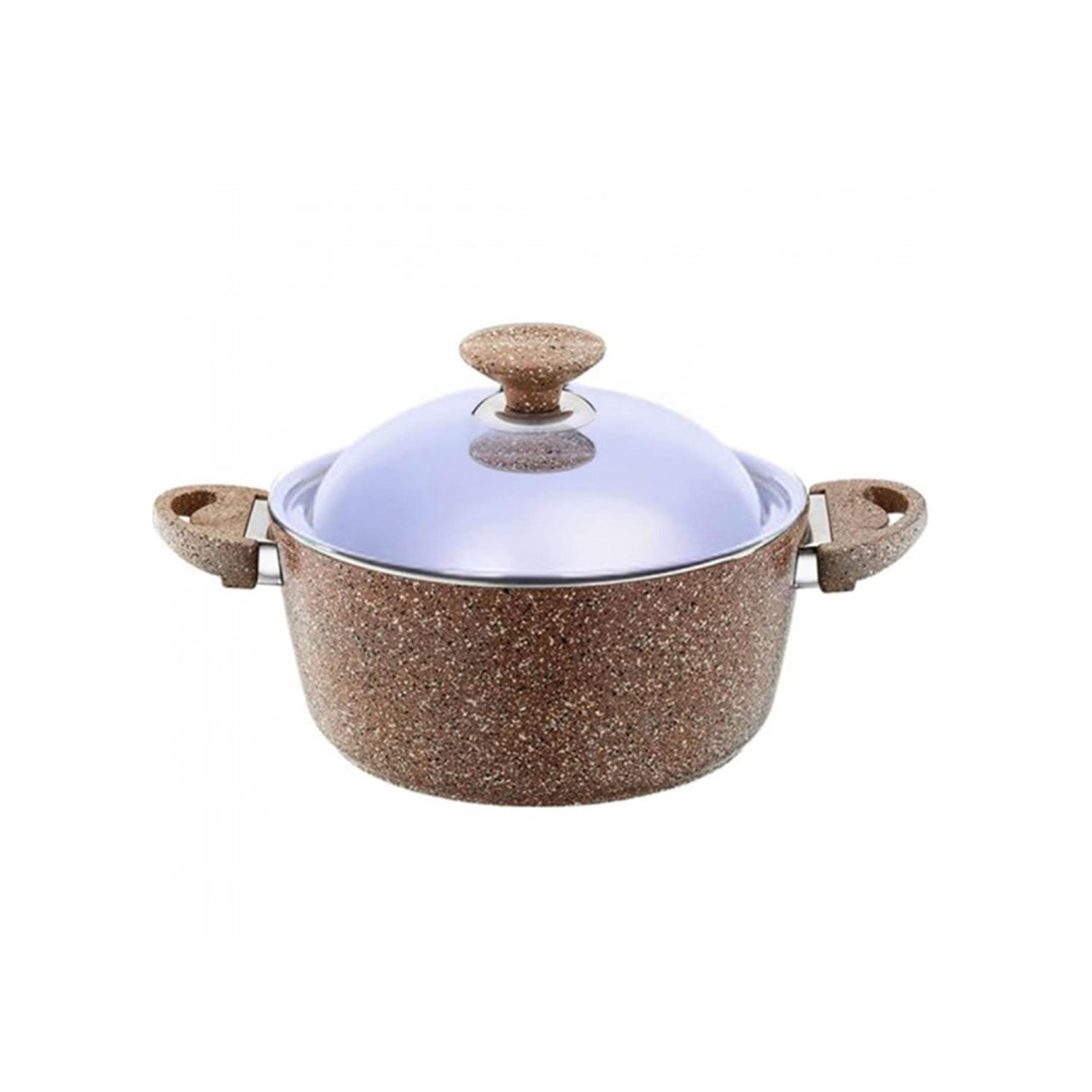 Saflon Brown Granite Pot - E-kitchen