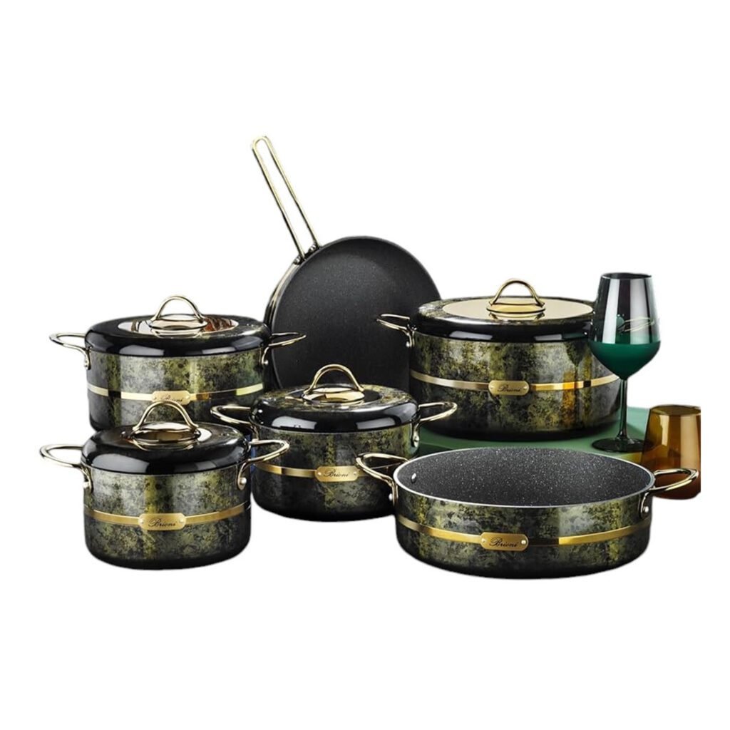 Brioni 10-Piece Granite Cookware Set - E-kitchen