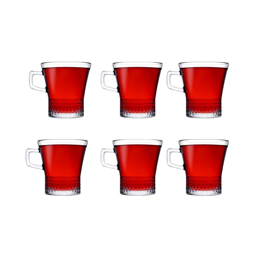 6-Piece Glass mug Set - E-kitchen